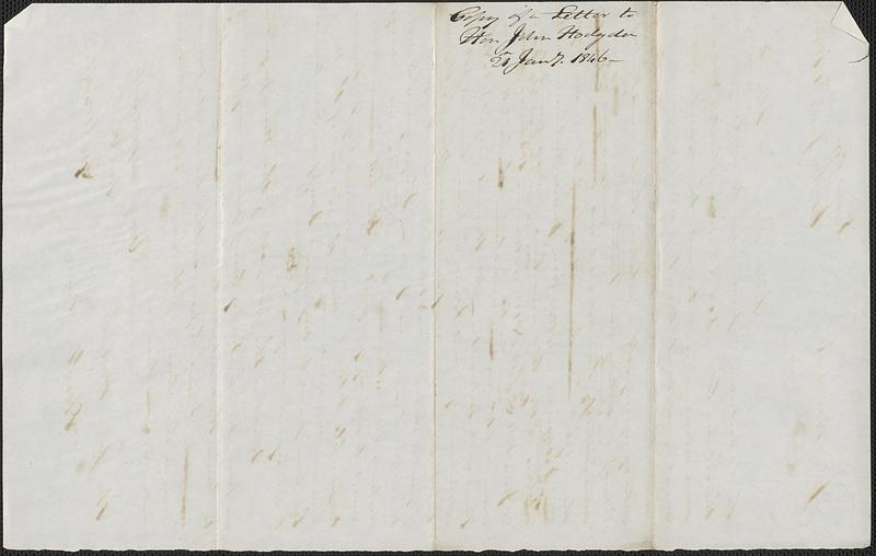 George Coffin to Hon. John Hodgen, 21 January 1846 - Digital Commonwealth