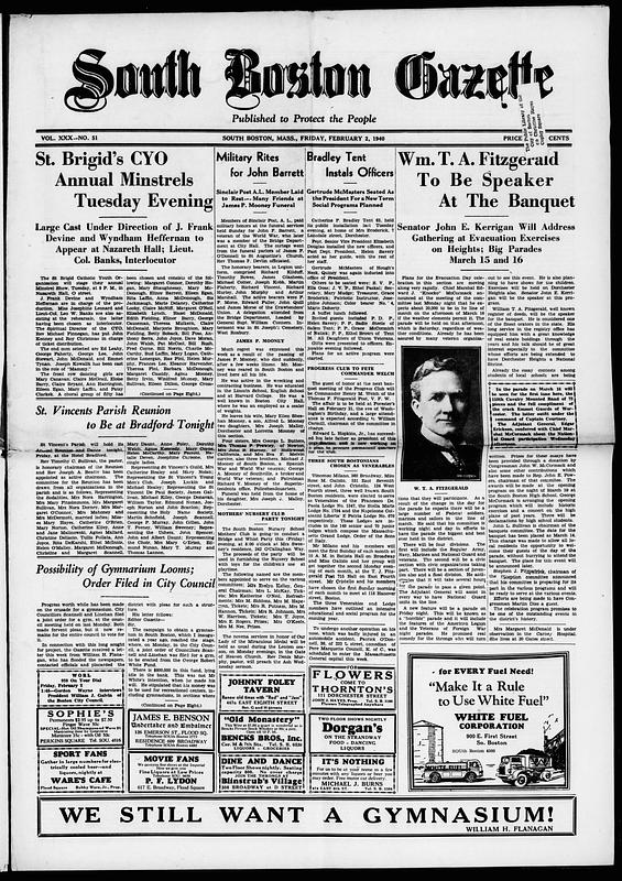 South Boston Gazette. February 02, 1940 - Digital Commonwealth