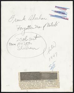 The Forgotten Man of Natick -- Frank Sheehan, who played with the all ...
