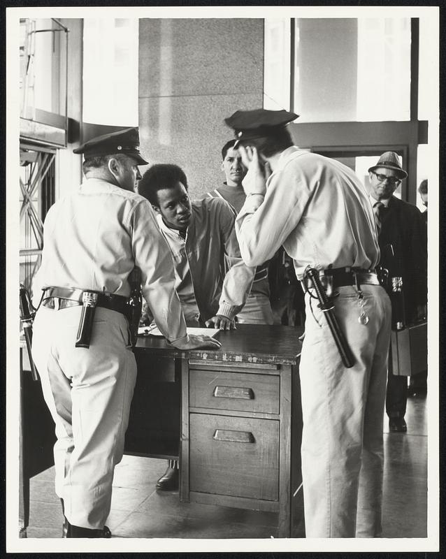 JFK Building Security Check. - Digital Commonwealth