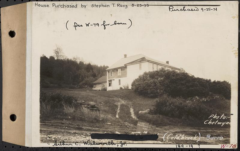 Arthur C. Walworth, Jr., house, Coldbrook, Barre, Mass., Jun. 7, 1928 ...