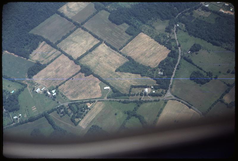 Aerial view of farm land - Digital Commonwealth