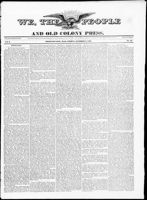 We, the People and Old Colony Press. October 02, 1835 - Digital ...