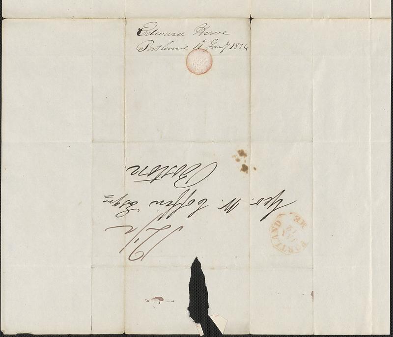 Edward Howe to George Coffin, 11 January 1834 - Digital Commonwealth