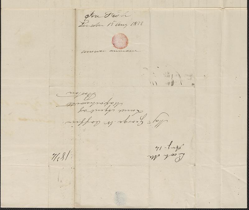 Ira Fish to George Coffin, 13 August 1838 - Digital Commonwealth