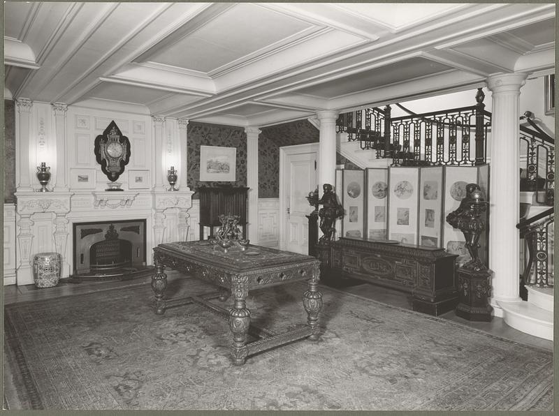 Boston, William Crowninshield Endicott House, interior, hall - Digital ...