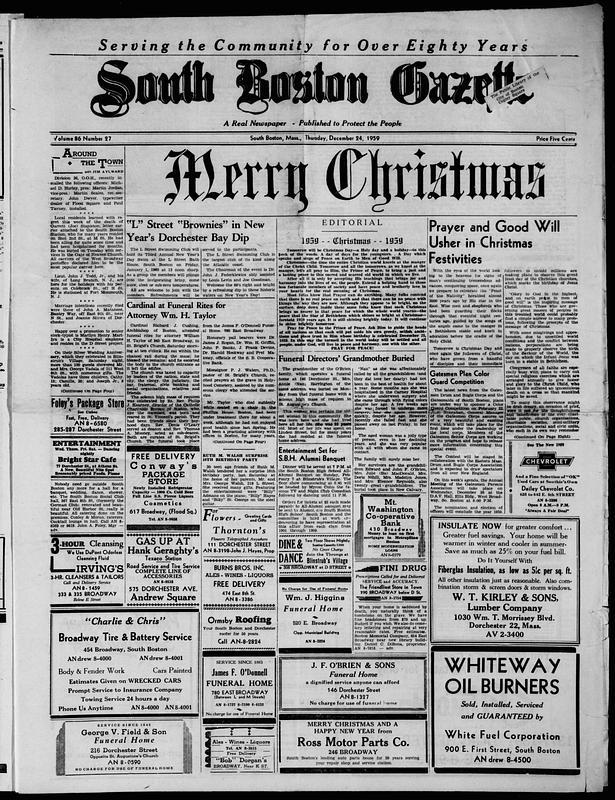 South Boston Gazette, December 24, 1959 - Digital Commonwealth