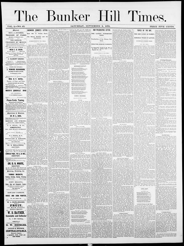 The Bunker Hill Times, September 02, 1876 - Digital Commonwealth