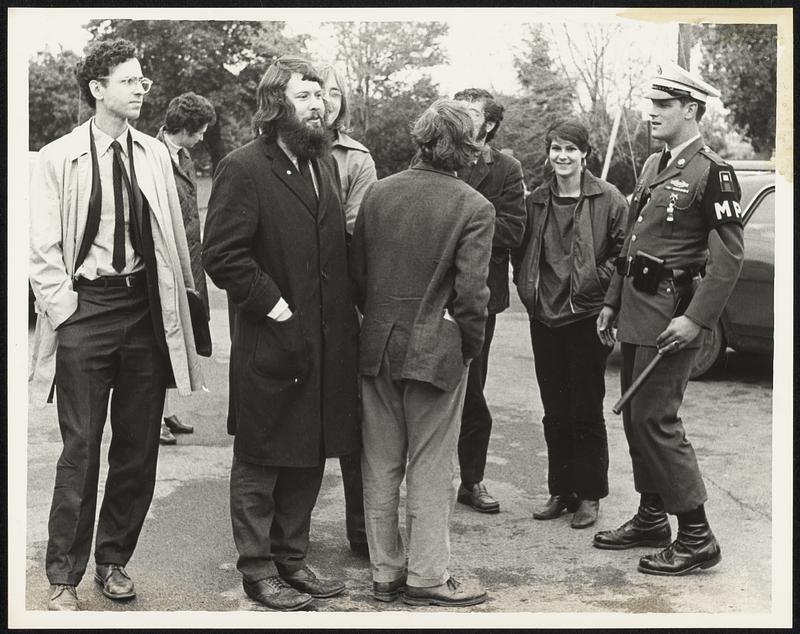 Fort Devens Ayer Mass Demonstrations - want to pass M.P. to go on base ...