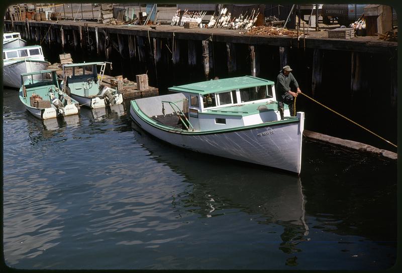 Docked boats - Digital Commonwealth