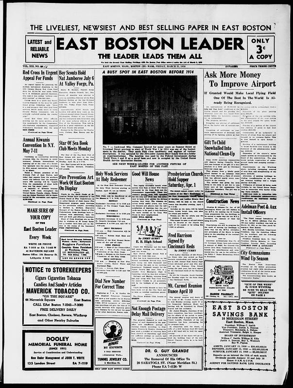 East Boston Leader. March 31, 1950 - Digital Commonwealth