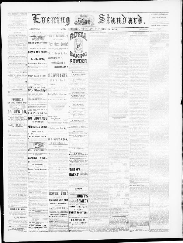 Evening Standard. October 21, 1879 - Digital Commonwealth