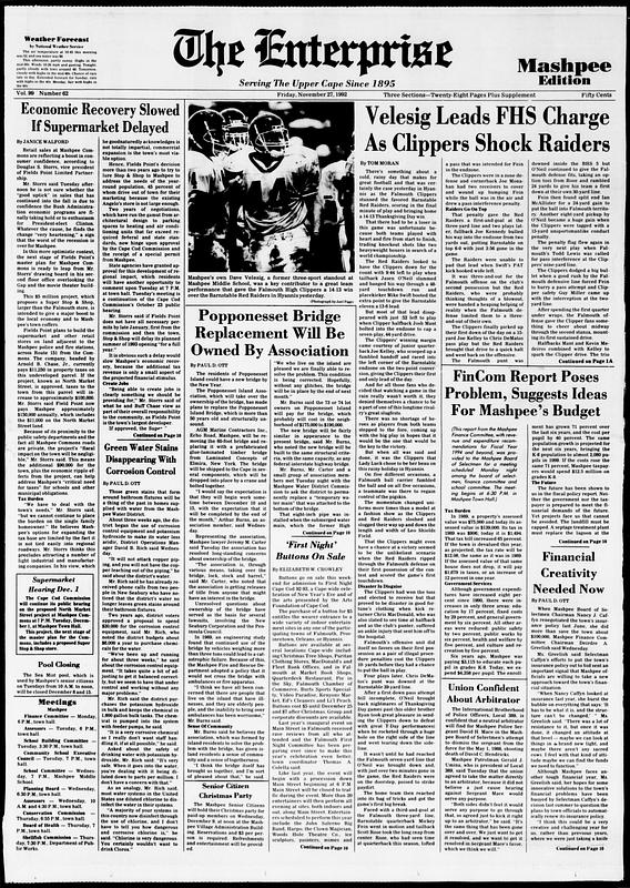 The Mashpee Enterprise. November 27, 1992 - Digital Commonwealth