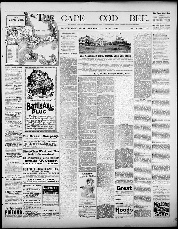 The Cape Cod Bee. June 16, 1896 - Digital Commonwealth