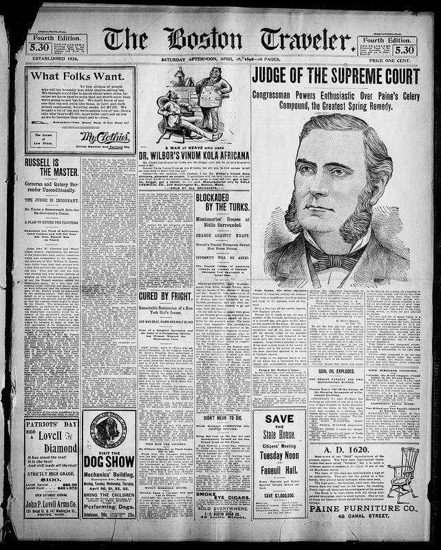 The Boston Traveler. April 18, 1896 - Digital Commonwealth
