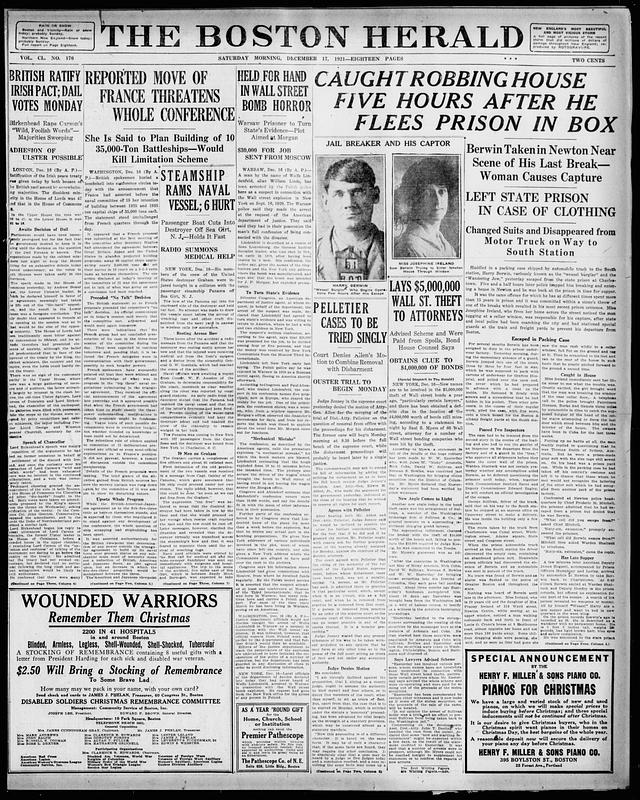 Boston Herald. December 17, 1921 - Digital Commonwealth