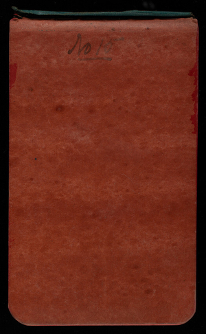 Thomas Lincoln Casey Notebook, June 1890-October 1890, 01, front cover ...