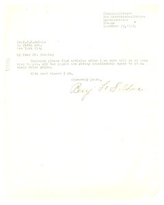 Letter from Benjamin F. Seldon to W. E. B. Du Bois - Digital Commonwealth