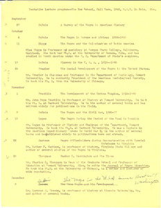 Tentative lecture program - Digital Commonwealth