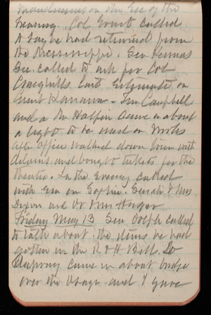 Thomas Lincoln Casey Notebook, March 1892-June 1892, 72, memorandas on ...