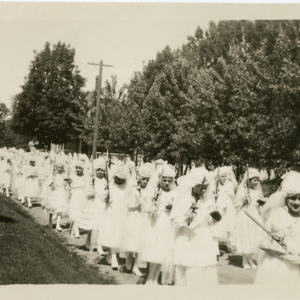 Girls Marching with Candles - Digital Commonwealth
