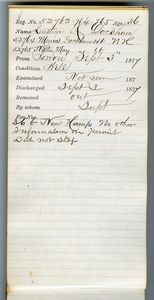 Tewksbury Almshouse Intake Record: Dockham, Maria - Digital Commonwealth
