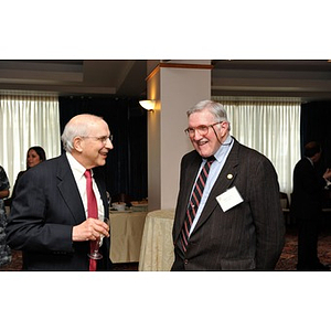 Dean Larry Finkelstein speaking with Joseph Galvin - Digital Commonwealth