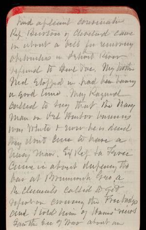 Thomas Lincoln Casey Notebook, February 1890-April 1890, 47, had a ...