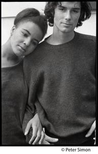 Donna Carson (of Hedge and Donna), laying her head on Hedge Capers ...