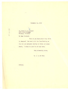 Letter from W. E. B. Du Bois to Metz T. P. Lochard - Digital Commonwealth