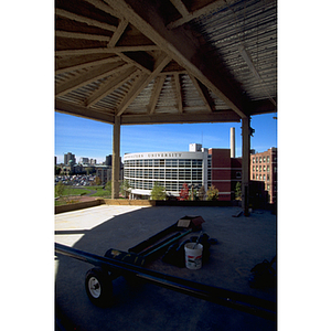 Shillman Hall as viewed from the construction site for the Egan ...