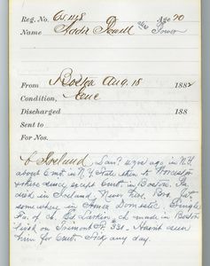 Tewksbury Almshouse Intake Record: Powell, Addie - Digital Commonwealth