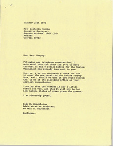 Letter from Rita M. Shackleton to Catherin Murphy - Digital Commonwealth
