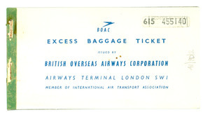 Excess baggage ticket - Digital Commonwealth