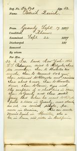 Tewksbury Almshouse Intake Record: Quirk, Patrick - Digital Commonwealth