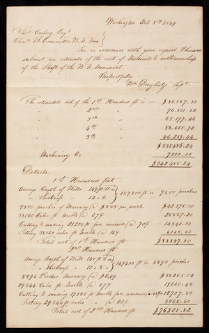 [William] Dougherty to [Thomas] Carbery, February 8, 1849 - Digital ...