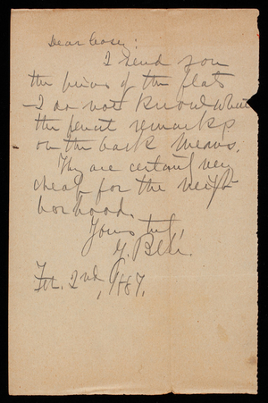 General Bell to Thomas Lincoln Casey, February 2, 1887 - Digital ...