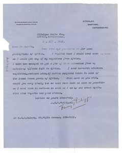 Letter from Tracy Philipps to W. E. B. Du Bois - Digital Commonwealth