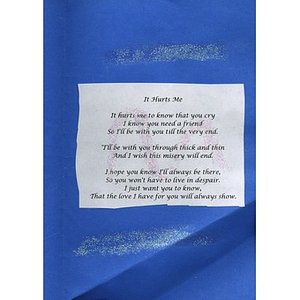Poem mailed to Boston Medical Center by student from Staten Island, NY ...