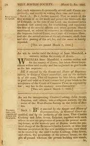 1805 Chap. 0064. An Act To Render Valid The Doings Of Isaac Mansfield A ...