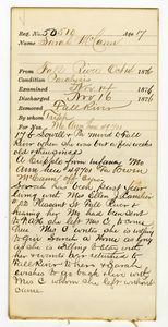 Tewksbury Almshouse Intake Record: McCann, Sarah - Digital Commonwealth