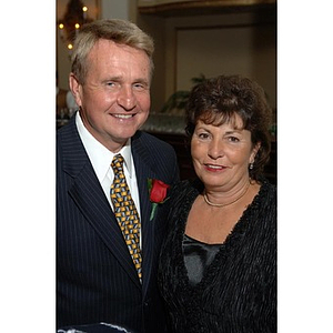 Charles J. Hoff with guest at the Alumni Ball - Digital Commonwealth