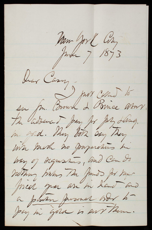 General [Henry] L. Abbot to Thomas Lincoln Casey, June 7, 1873 ...