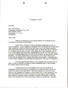 Letter from Mark H. McCormack to Noel Morris - Digital Commonwealth