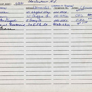 Parent sign-up sheet and drafts for implementing supplemental programs ...