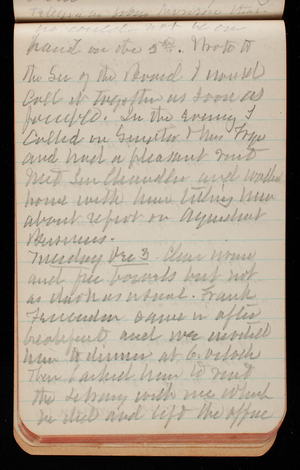Thomas Lincoln Casey Notebook, August 1895-January 1896, 098, he could ...