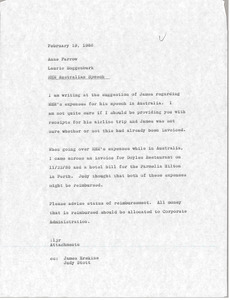 Memorandum from Laurie Roggenburk to Anne Farrow - Digital Commonwealth