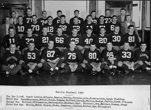 Football Team 1952 - Digital Commonwealth