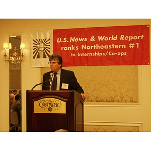 College of Business Administration Dean Ira Weiss opens the CEO ...
