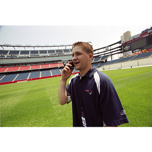 Brian Thelen standing on the field at Gillette Stadium - Digital ...